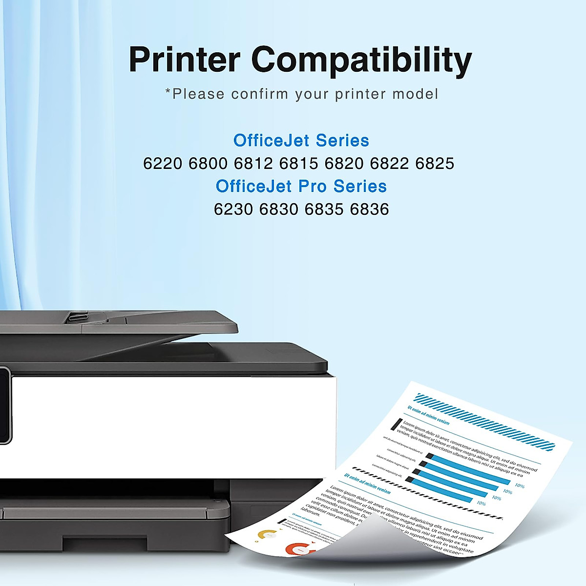 934XL 935XL High Yield Ink Replacement for HP 934 and 935 Ink Cartridges Combo Pack, Compatible for HP Officejet Pro 6830 6230 6835 6812 6815 6820 Printer, 4-Pack(Black Cyan Magenta Yellow)