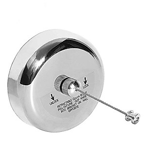 Little World Retractable Clothesline 304 Stainless Steel Durable with Heavy Duty Adjustable Rope Shower Clothes Line for Indoor and Outdoor (9.2FT Steel String)