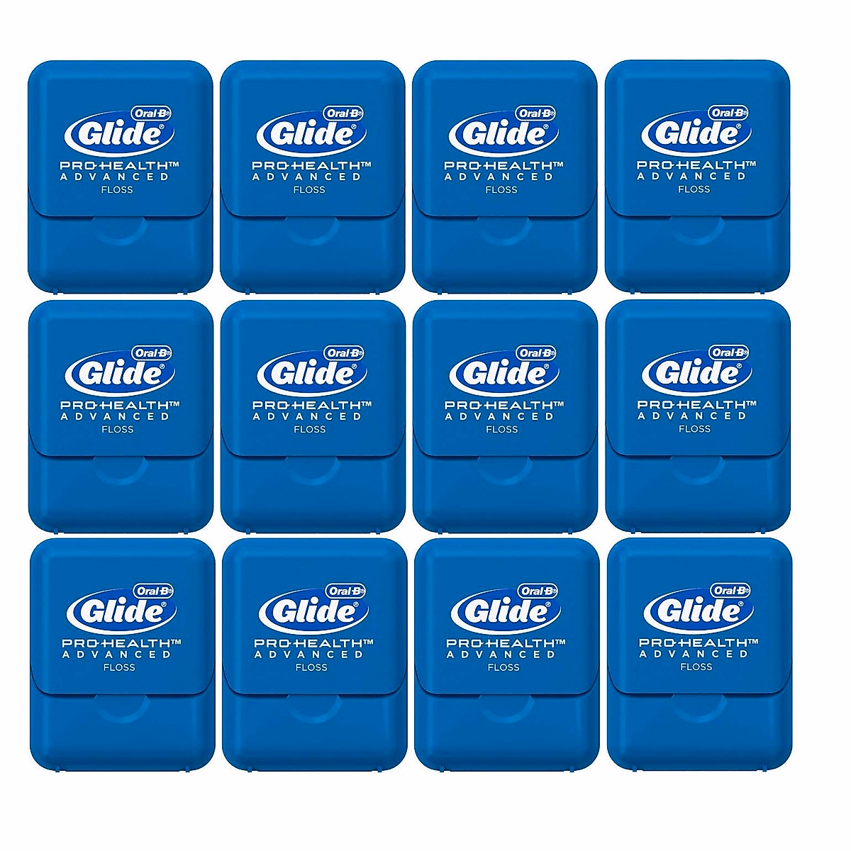 Glide Oral-B Pro-Health Advanced Floss, Small Size 4 Meters (4.3 Yards) - Pack of 12