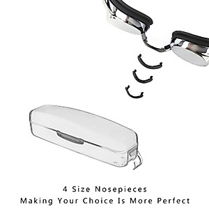 DARIDO Swim Goggles, Swimming Goggles 2 Pack Anti Fog UV Protection No Leaking for Adult, Men, Women, Youth