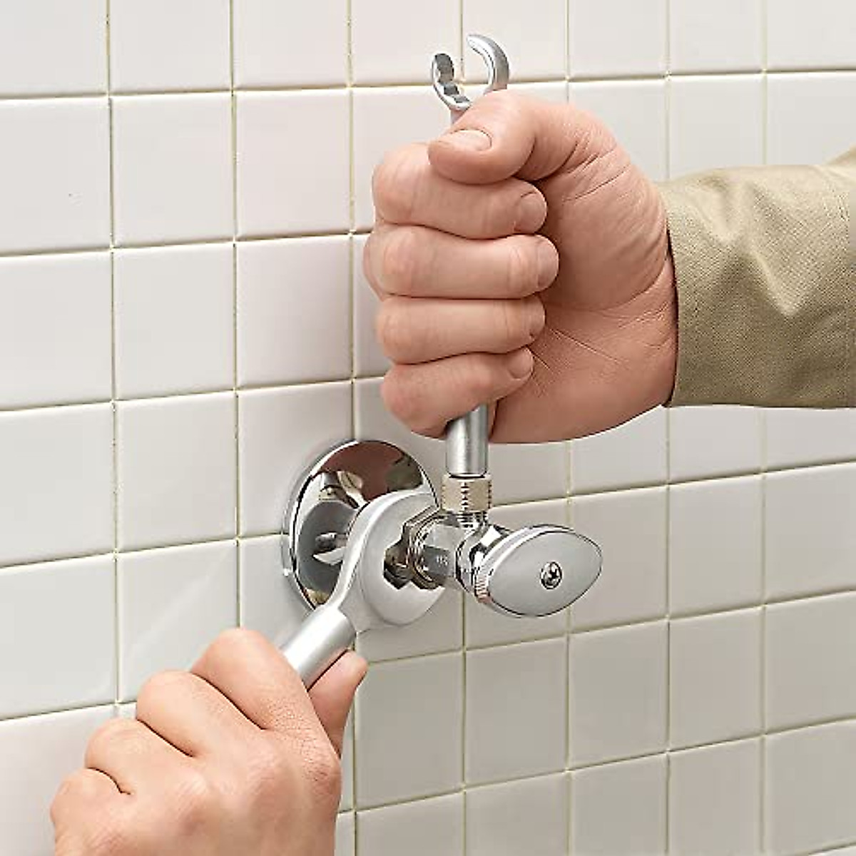 RIDGID 27023 Model 2002 One Stop 2-in-1 Wrench for Angle Stops, Straight Stops, and Compression Couplings