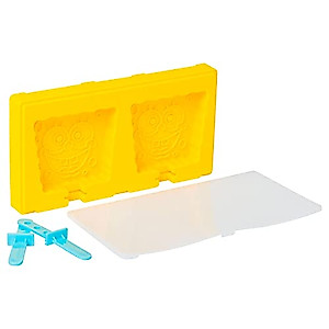 Silver Buffalo Nickelodeon's Spongebob Squarepants 2pc Popsicle Maker Set, Regular, yellow