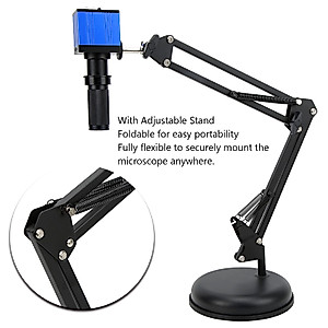 USB Video Microscope Camera, USB Video Microscope Camera 51MP 1080P 2K 120X Zoom Lens Microscope Camera with Adjustable Stand, Microscopes (US Plug)