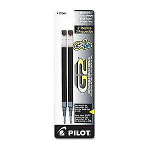 Pilot G2 Gel Ink Pen Refills Black 1.0 mm, 2ct/pk, 3 Packs