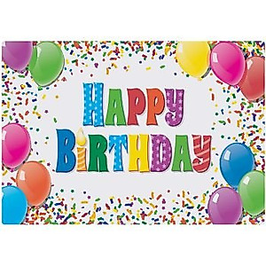Happy Birthday Paper Placemats 50 Per Pack