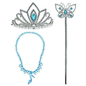 Party Chili Princess Fairy Costume Toddler Girls Birthday Dress Up with Tiara (2T 3T)