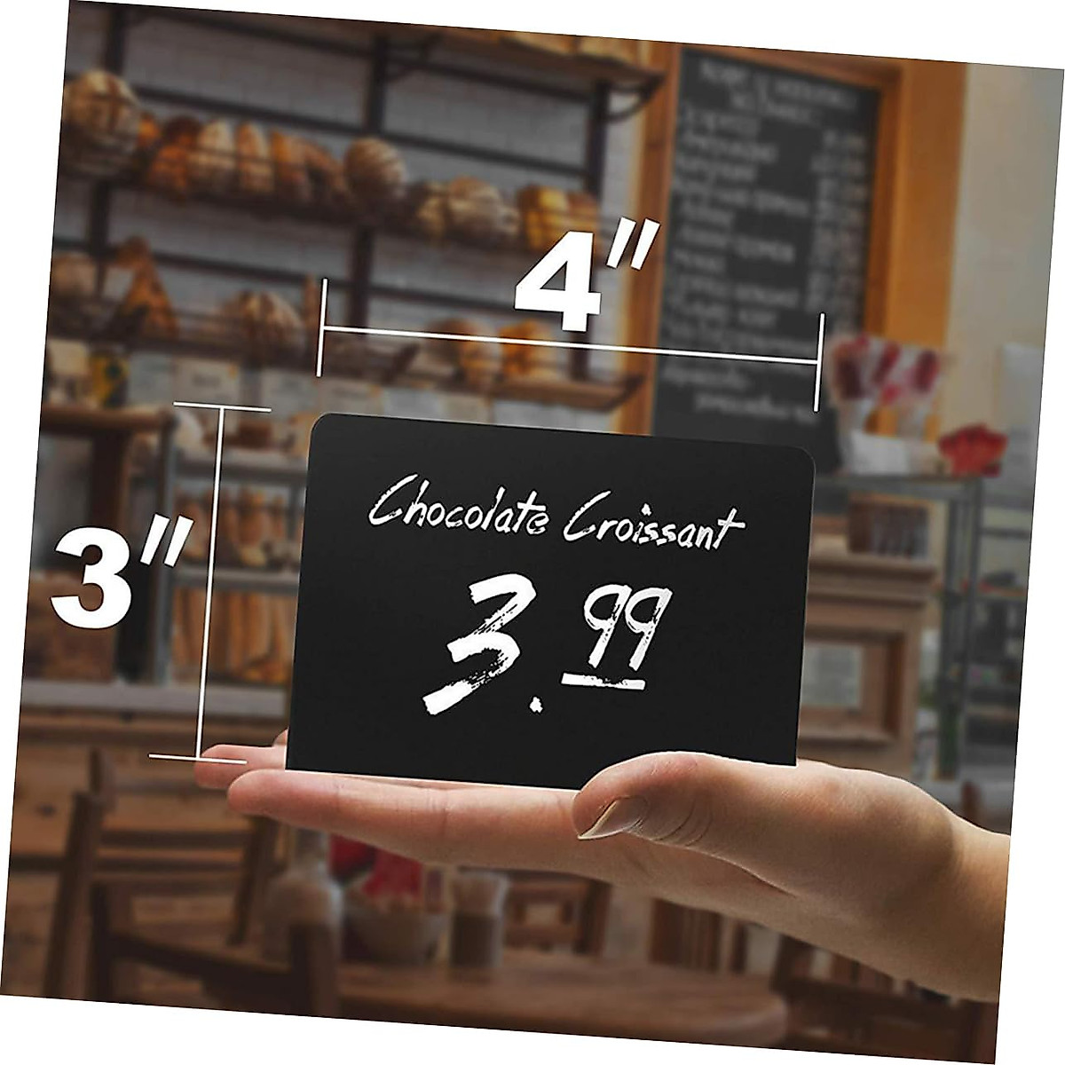 Ciieeo 4pcs Mini Blackboard Easel Wedding Party Chalkboard Double Sided Chalkboard Wedding Display Blackboard Mini Chalkboard Acrylic Blackboard Writing Board Small Blackboard Household