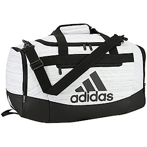 adidas Unisex Defender 4 Small Duffel Bag, Two Tone White/Black, One Size