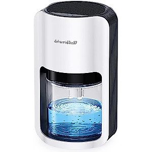 Dehumidifiers for Home, TABYIK 42oz Dehumidifier for Bathroom, Dehumidifiers for Room with Auto Shut Off, Auto Defrost Quiet Dehumidifiers for Bedroom Wardrobe Closet Trailer RV