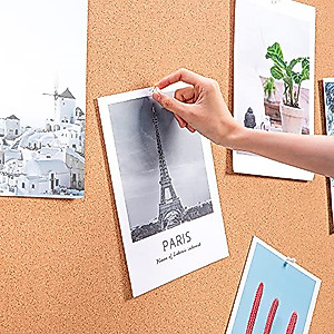 Amazon Basics Rectangular Cork board, Aluminum Frame, 35" x 47", Brown