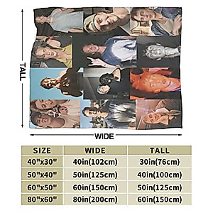 Drew Starkey Collage Ultra-Soft Micro Fleece Throw Blanket Warm Comfortable Versatile Blanket for Sofa and Travel