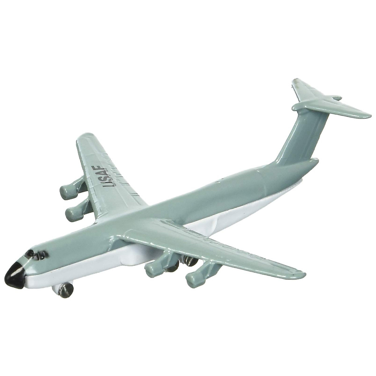 Hot Wings Planes C-5 Galaxy with Connectible Runway Die Cast Plane,Green