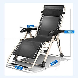 SikrEa Office Desk Chair Reclining Chairs Folding Beach Chair Outdoor Blanket Garden Bed Terrace Camping Beach Portable Lazy Lounger Chair Office Chair for Nap, Load 250 Kg Sun Lounger Chair