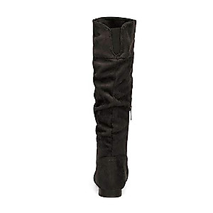 DREAM PAIRS Women's Knee High Pull On Fall Weather Winter Boots,Size 10,Black,BLVD