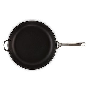 Le Creuset Tri-Ply Stainless Steel Nonstick 12.5" Deep Fry Pan with Helper Handle