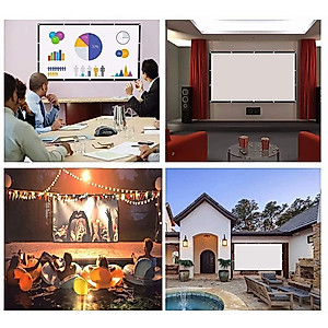 JIFAR HD Projector with WiFi and Bluetooth, 5G WiFi Native 1080P 12000L Outdoor Projector Support 4K 450" Display, Mini Portable Movie Projector, for PPT, TV, VGA, Laptop, iOS & Android Phone (white)