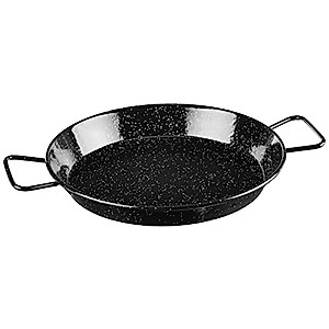 Garcima 12-Inch Enameled Steel Paella Pan, 30cm
