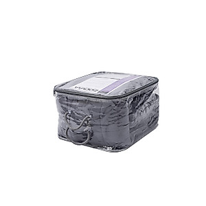 ZooVaa Weighted Sleeping Bag - Soft Microfiber Minky Weighted Blanket 13LB Compression Camping Blanket with Glass Beads for Kids and Small Adults (30x80” Dark Gray)