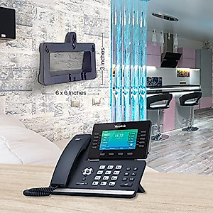Yealink Wall Mount Bracket for Yealink Phones: T52S, T54S, T54W, T56A, T58V, Global Teck Bundle Includes Microfiber Cloth