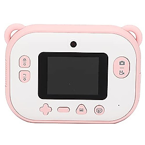 Instant Print Camera, Kids Camera Print Out Camera Portable Digital Camera 200DPI for Children for Kid(Pink)