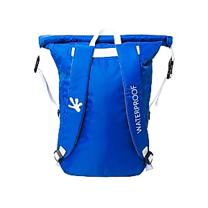 geckobrands Lightweight 30L Waterproof Backpack - Lightweight Watertight Outdoor Bag Hiking Traveling Light Water Activities