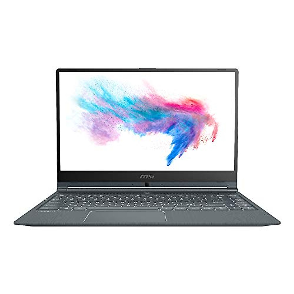 2020 MSI Modern 14" FHD Laptop Computer, 10th Gen Intel Core i5-10210U, 16GB RAM, 512GB PCIe SSD, Intel UHD Graphics, Backlit Keyboard, HD Webcam, USB-C, Win 10 Pro, Gray, 32GB Snow Bell USB Card