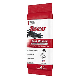 Tomcat Glue Boards with Eugenol for Enhanced Stickiness, 4 Per Box, 2-Pack