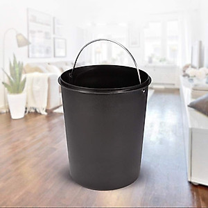 Trash can Retro Step with Lid Large Trash Bin Bathroom Garbage Can Large Wastebasket for Kitchen, Living Room,Bedroom,Office Soft and Quiet Lid Close (Color : Purple)