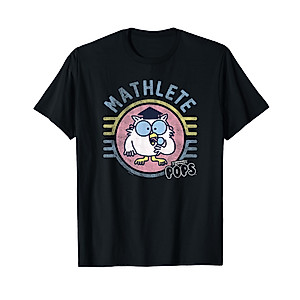 Tootsie Roll Pop Owl Retro Mathlete Poster T-Shirt