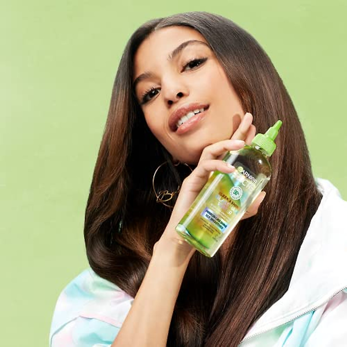 Garnier Fructis Sleek & Shine Glass Hair Water 10 Second Liquid Rinse Out, 98 Percent Naturally Derived Lamellar, for Shiny Hair (Packaging May Vary)