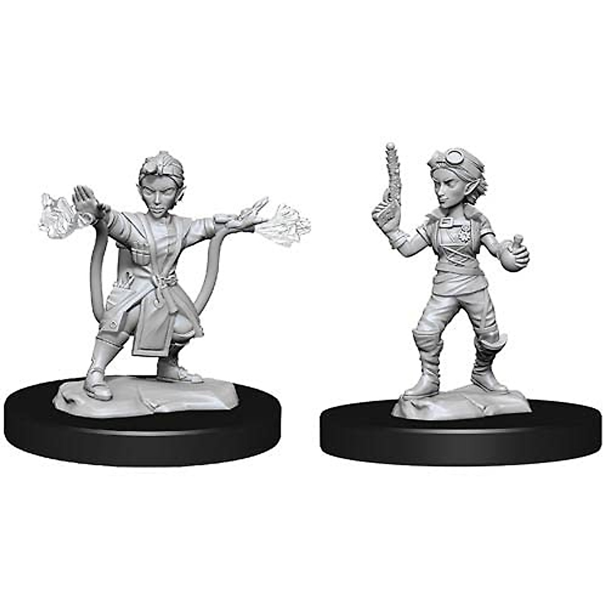 Wiz Kids Dungeons & Dragons Nolzur feet s Marvelous Unpainted Miniatures Bundle: Gnome Artificer Female W14 + Gnome Artificer Male W14