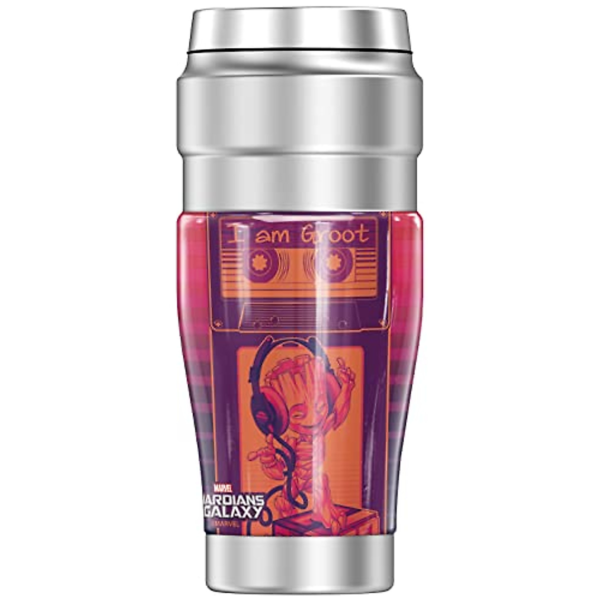 THERMOS Guardians of the Galaxy I Am Groot Tonal Dance STAINLESS KING Stainless Steel Travel Tumbler, Vacuum insulated & Double Wall, 16oz