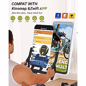 Cyclace Magnetic Exercise Bike (2023 Upgrade) -350 Lbs Weight Capacity - Indoor Cycling Bike with Comfortable Seat Cushion