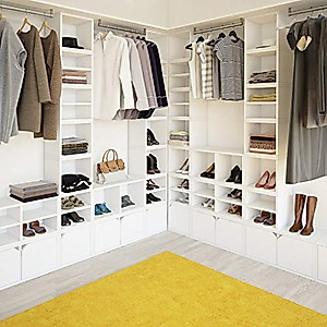 Way Basics Modular Connect Cube Cubby Storage, Stackable Closet Organizer Display Shelf (Tool-Free Assembly and Uniquely Crafted from Sustainable Non Toxic zBoard Paperboard), White, 13.4"x12.6"x11.2"