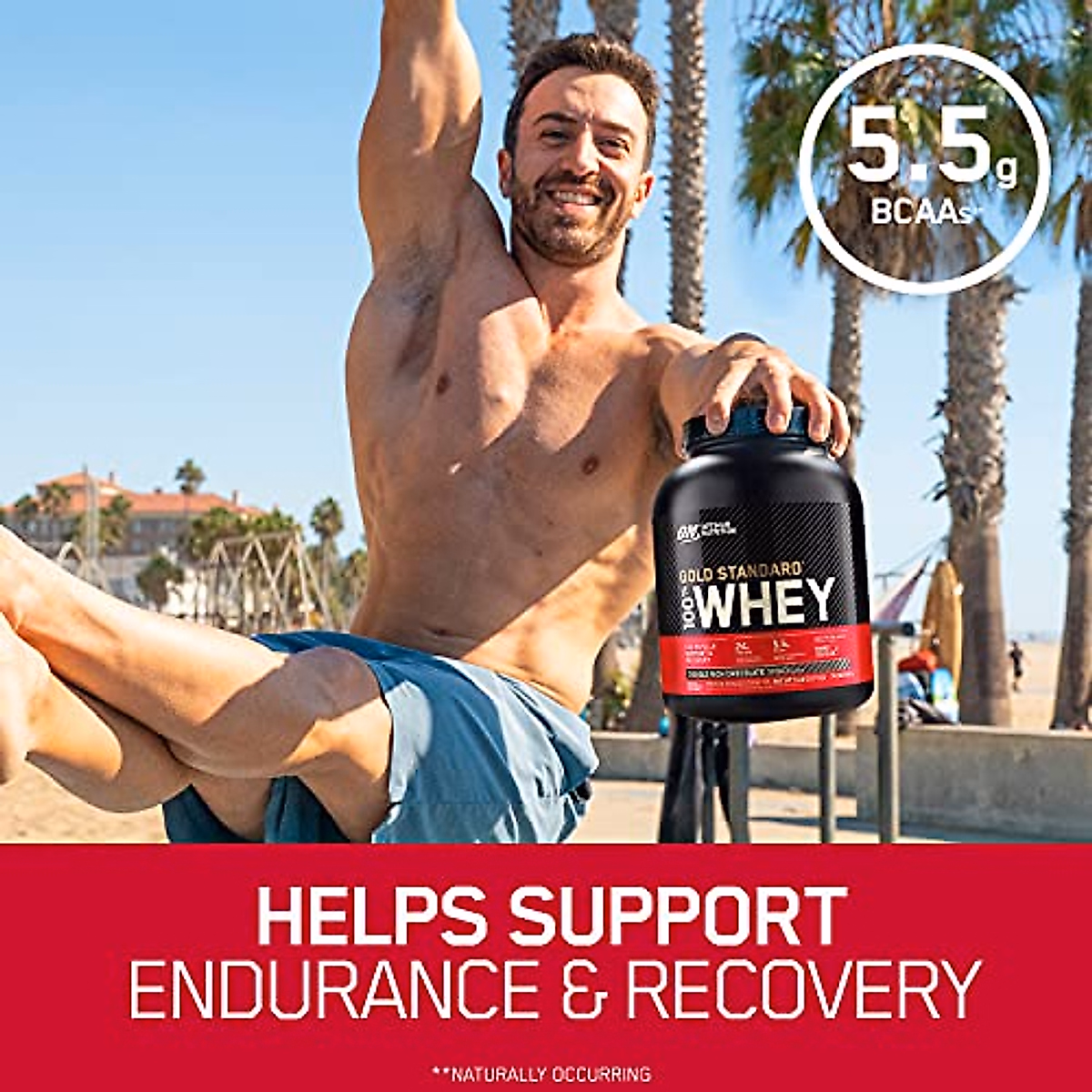 Optimum Nutrition Gold Standard Whey Vanilla Ice Cream -- 5 lbs