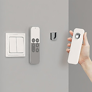 Qinlenyan Wall Mount Remote Control Holder Storage Hook Multi-Functional Space Saving Magnetic for Tv Air Conditioner Black