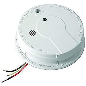 Kidde Smoke & Carbon Monoxide Detector with Voice Alerts, Battery Powered, Combination Smoke & CO Alarm & Smoke Detector, Hardwired Smoke Alarm with 9-Volt Battery Backup, Test-Reset Button