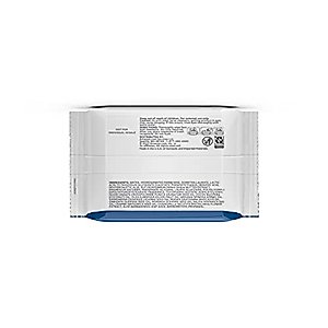 Amazon Basics Make Up Remover Wipes, Original, 25 Count, Pack of 6 (Previously Solimo)