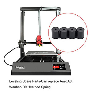 FYSETC Ender 5 Plus Bed Columns, 4Pcs 3D Printer Ender 3 S1 Pro Solid Bed Mounts, Height 18mm 0.7inch OD 0.63inch Stable Heat-Resistant Buffer for Ender 5 Pro Ant A8 Wanhao D9 Prus i3 Meg pro-Black