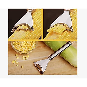 Corn Cob Stripper Peeler Remover Salad Making Cutter Easy Clean Corn Cob Stripper Stainless Steel Splitter Tool