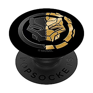 Marvel Black Panther vs Killmonger Icon PopSockets PopGrip: Swappable Grip for Phones & Tablets