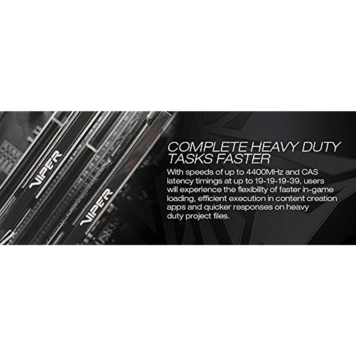 Patriot Memory Viper Steel DDR4 16GB (2 x 8GB) 4133MHz Performance Memory Kit - PVS416G413C9K