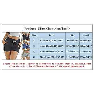 Bblulu Women Butt Lifting Shorts Anti Cellulite High Waist Yoga Shorts Plus Size Buttery Soft Workout Shorts with Drawstring
