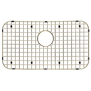 Starstar Sinks Protector Matte Gold 304 Stainless Steel Kitchen Bottom Protector Grid, Rack For The Sink 26" x 14.375"