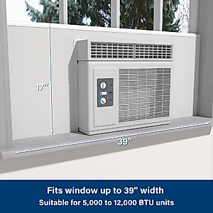 Window Air Conditioner,Side Insulated Foam Panel, Summer/Winter Heat and Draft Insulating,One-Piece Full Surround Insulation Panels Window Seal New (White)