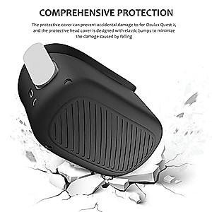 WANGQ VR Silicone Facial Cover, For Orzero Silicone Protective Headset Cover Compatible for Quest 2, Oculus Quest 2 Accessories (White)