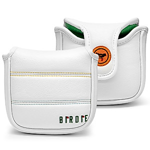 Golf Headcovers Golf Driver Fairway Hybrid Head Cover Golf Blade Mallet Putter Cover Birdie Design Premium Leather Waterproof Driver Fairway(FW) Wood Hybrid(UT) with Number Tags
