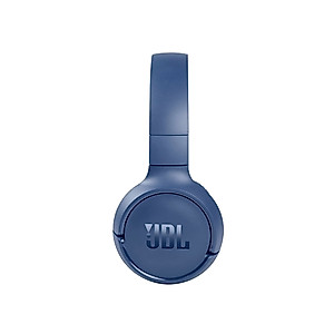 JBL Tune 510BT: Wireless On-Ear Headphones with Purebass Sound - Blue (Renewed)