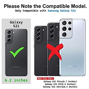 ATUMP Samsung Galaxy S21 Case,Compatible with Samsung Galaxy S21 Case with HD Screen Protector with Slide Camera Cover, 360° Rotation Ring Kickstand [Military Grade] Case for Samsung S21,Black