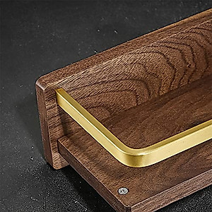 NEWRAIN Shower Rack, Wood Shower Shelves with Hook for Kitchen Toilet Bathroom Shelves Shower Storage Organizer Wall Mounted